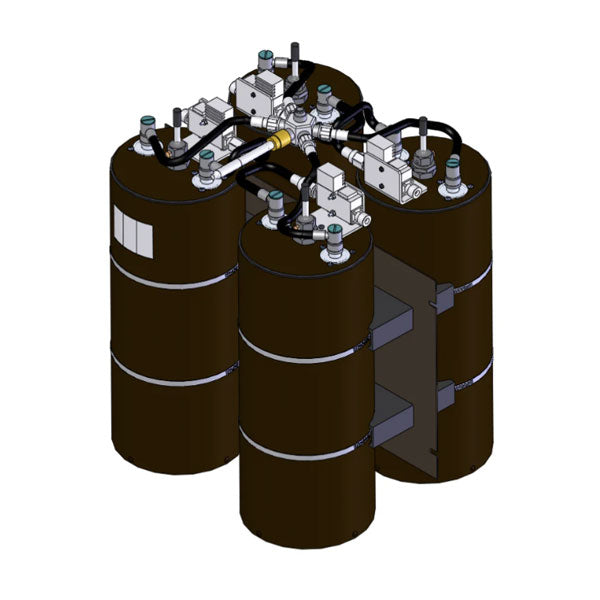 Sinclair Technologies: Combiner, cavity-ferrite, 7" cans, 4 channels,
