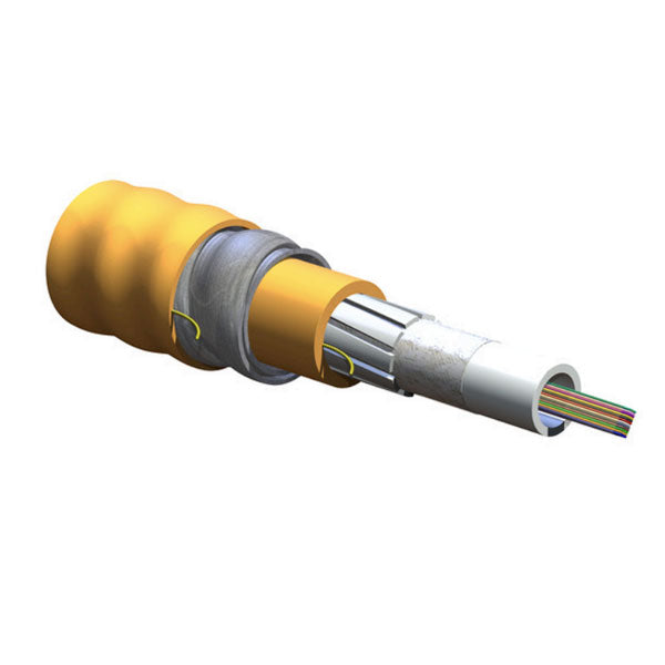Fiber Distribution Cable, 48F, Plenum Rated, Armor with Outer Jacket ...