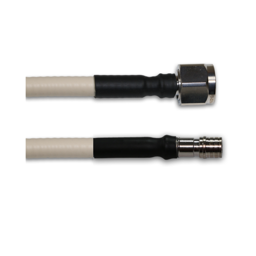 2.2-5 Male to QMA Male 1/4" Superflex Plenum Low PIM Jumper, 70ft