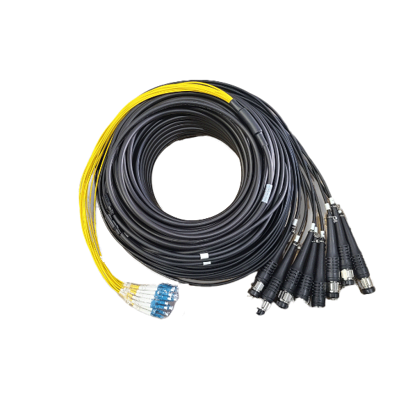 Armored LC/UPC to ODC/RFX Male, 16F, Single Mode, Fiber Jumper, 175ft ...