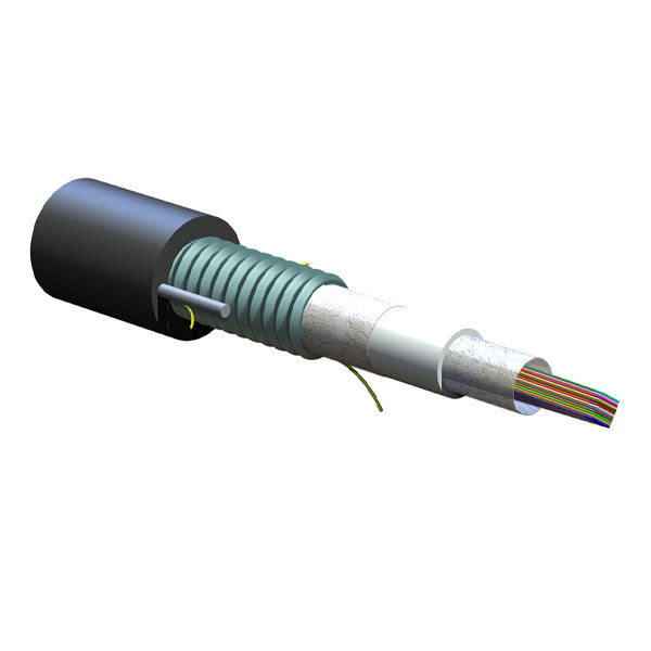 SST-Ribbon Single-Tube, Gel-Free, Armored Coaxial Cable, 144 F, Single ...