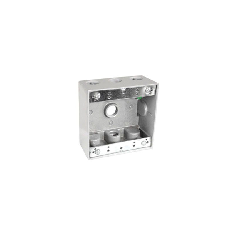 Sealproof: 2-Gang 3 1/2" Holes Weatherproof Rectangular Exterior ...