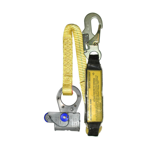 MIO Mechanical: 1/2" Rope Grab w/ 3' Lanyard | Launch 3 Telecom