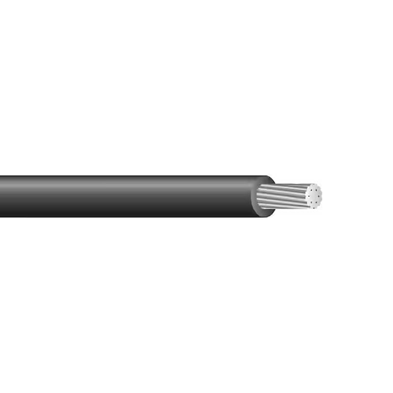 Ground Conductor Aluminum 4/0 THHN Insulated Stranded Black - Per Foot