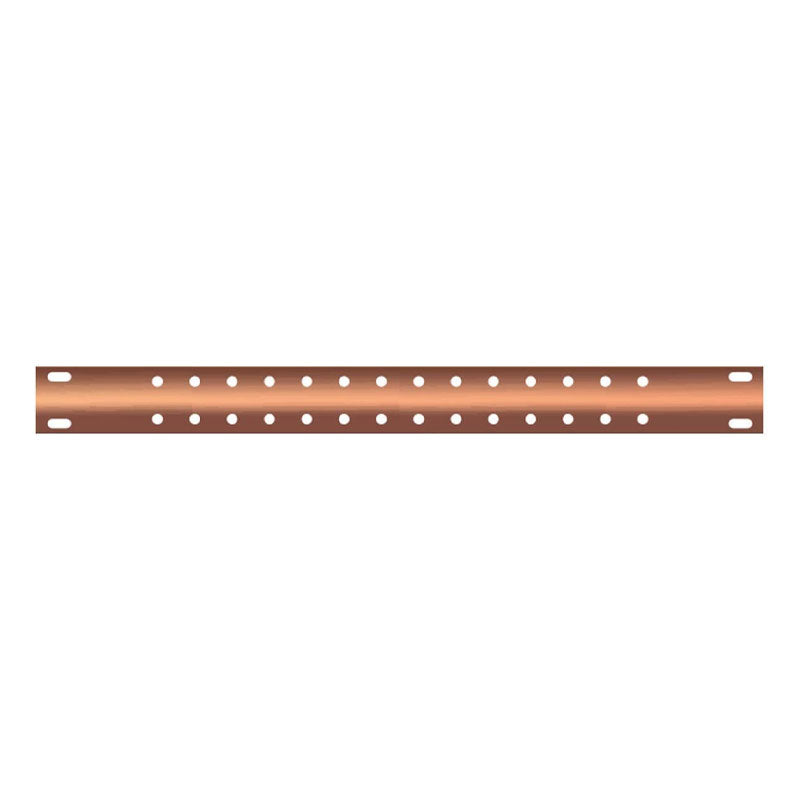 Universal Copper Rack Ground Bar 2" x 23" | Launch 3 Telecom
