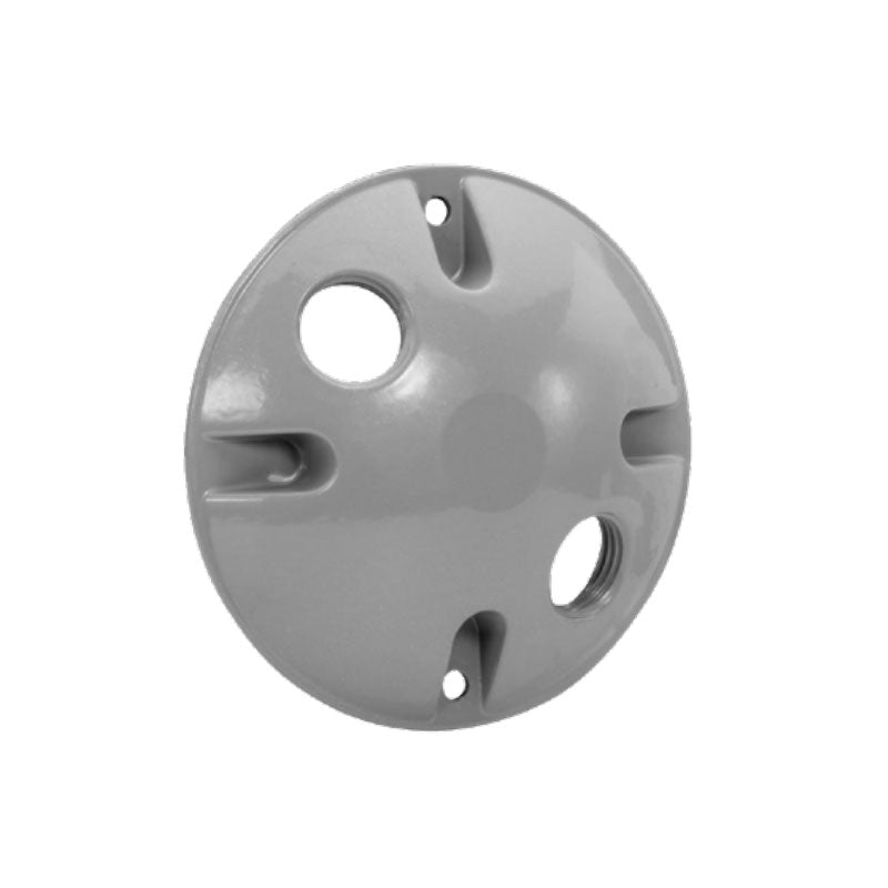 Two Hole Round Lamp Holder Cover, 1/2", Gray, Weatherproof | Launch 3 ...
