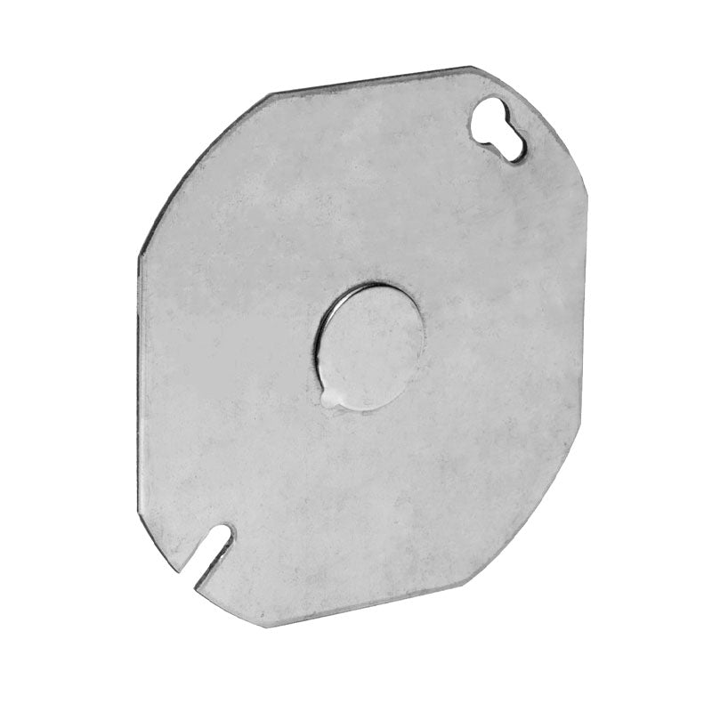 4" Octagon Cover with (1) 3/4" - 1/2" Knockout (MKO) in the Center ...