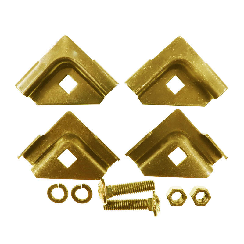 90° Junction Splice Clamp Kit - Yellow Zinc for 1-1/2" Cable Runway