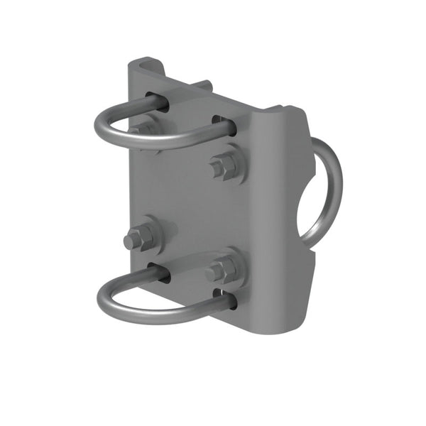 Crossover Pipe Mount Clamp for 2-7/8" to 3-1/2" OD Pipes | Launch 3 Telecom