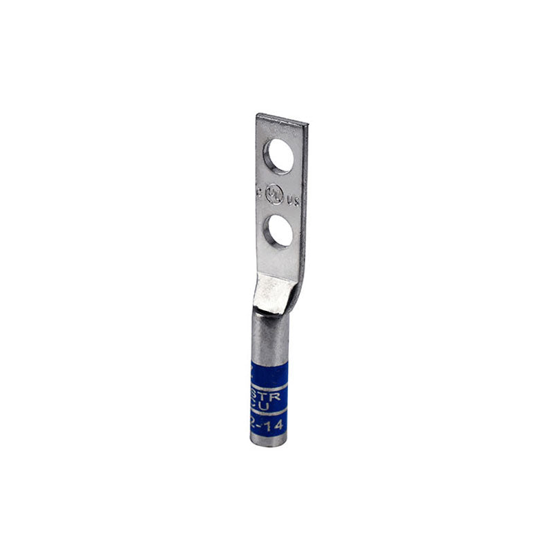 #6 (Blue) Flex Lug, 2-Hole 1/4" Hole, 5/8" Spacing, With Window
