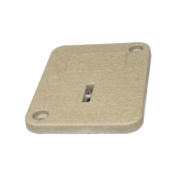 Quazite: HD PC Style Cover, Polymer Concrete, (2) Bolts, 18-1/2 L x 11 ...