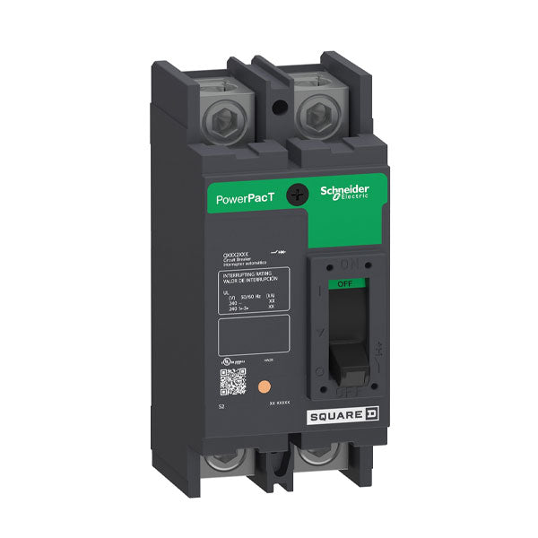 Square D: Circuit Breaker, PowerPacT Q, 100A, 2 Pole, 240VAC, 25kA ...
