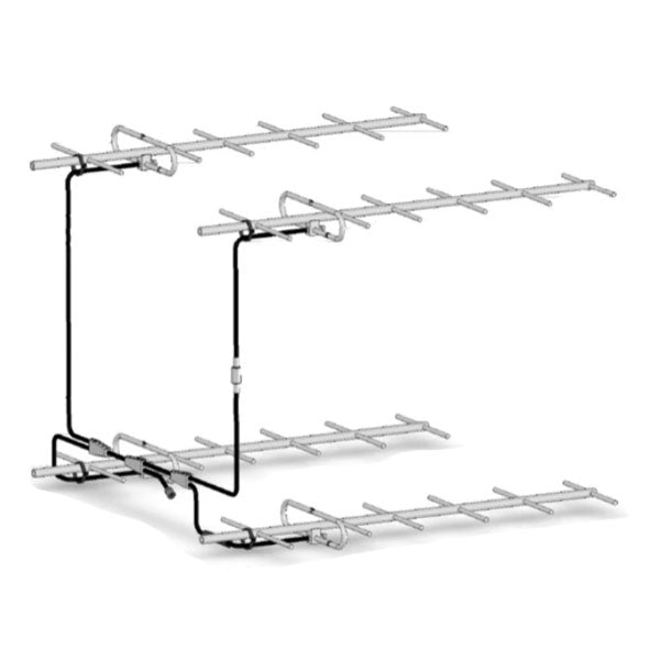 Sinclair Technologies: Yagi, quad array, 15 dBd, black anodized, quad,