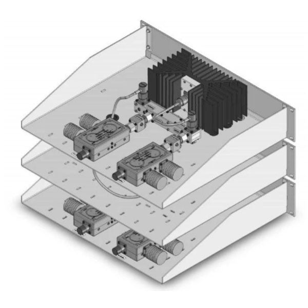 Sinclair Technologies: Combiner, hybrid-ferrite, 4 CH, dual stage isol