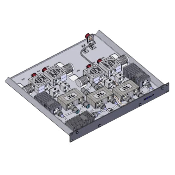 Sinclair Technologies: Compact hybrid ferrite 4 CH Tx combiner, 130-18