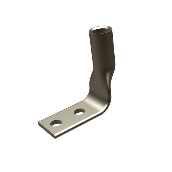 Burndy: #2 Lug, 90 Degree, 2 Hole, 1/4" Stud, 5/8" Spacing, Window ...