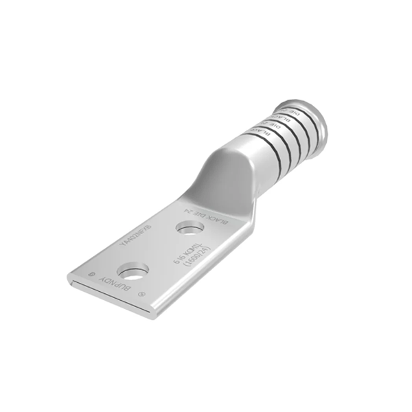 Burndy: 650 kcmil Flex Lug, 2 Hole, 1/2" Stud, 1-3/4" Spacing, Long ...