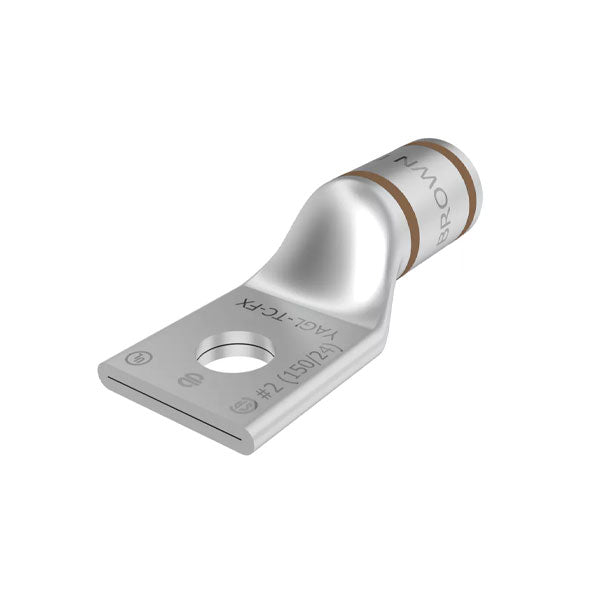 Burndy: #2 Flex Lug, 1 Hole, 1/4" Stud, No Window | Launch 3 Telecom