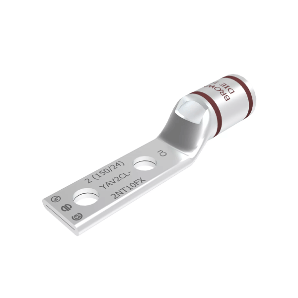 Burndy: #2 Flex Lug, 2 Hole, #10 Stud, 5/8" Spacing, Window, Narrow ...