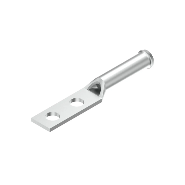 Burndy: #4 Flex Lug, 2 Hole, 1/4" Stud, 5/8" Spacing, Long Barrel, Bell ...
