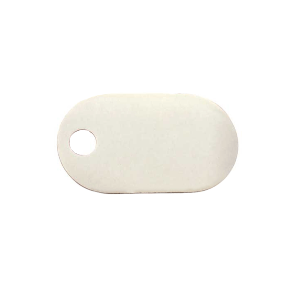 Fiber Tag, Eggshell White, 1-3/4" x 1" - Each | Launch 3 Telecom