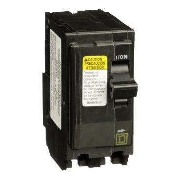 Square D: Mini switch, QO, 60A, 2 pole, 240VAC, 10kA, plug in