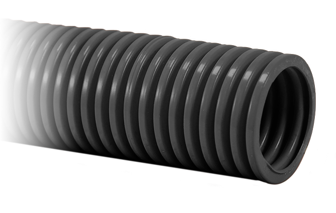 1-1/4" Innerduct Black Corrugated Petroduct, with Pull String, HDPE